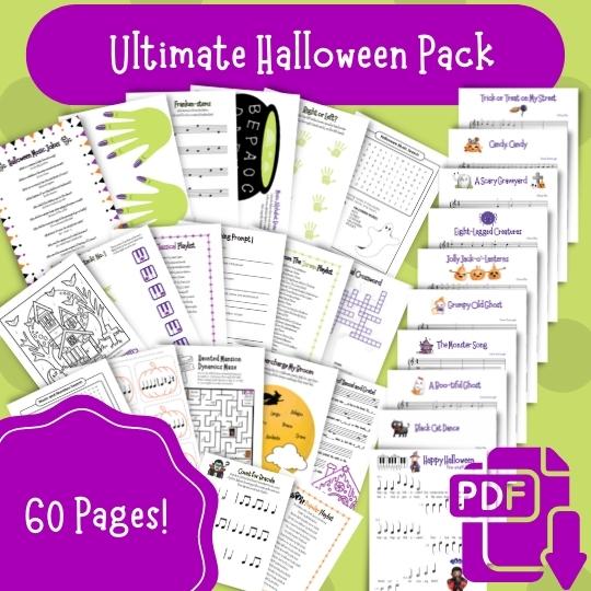 The Ultimate List of Halloween Sheet Music for Piano Students ...